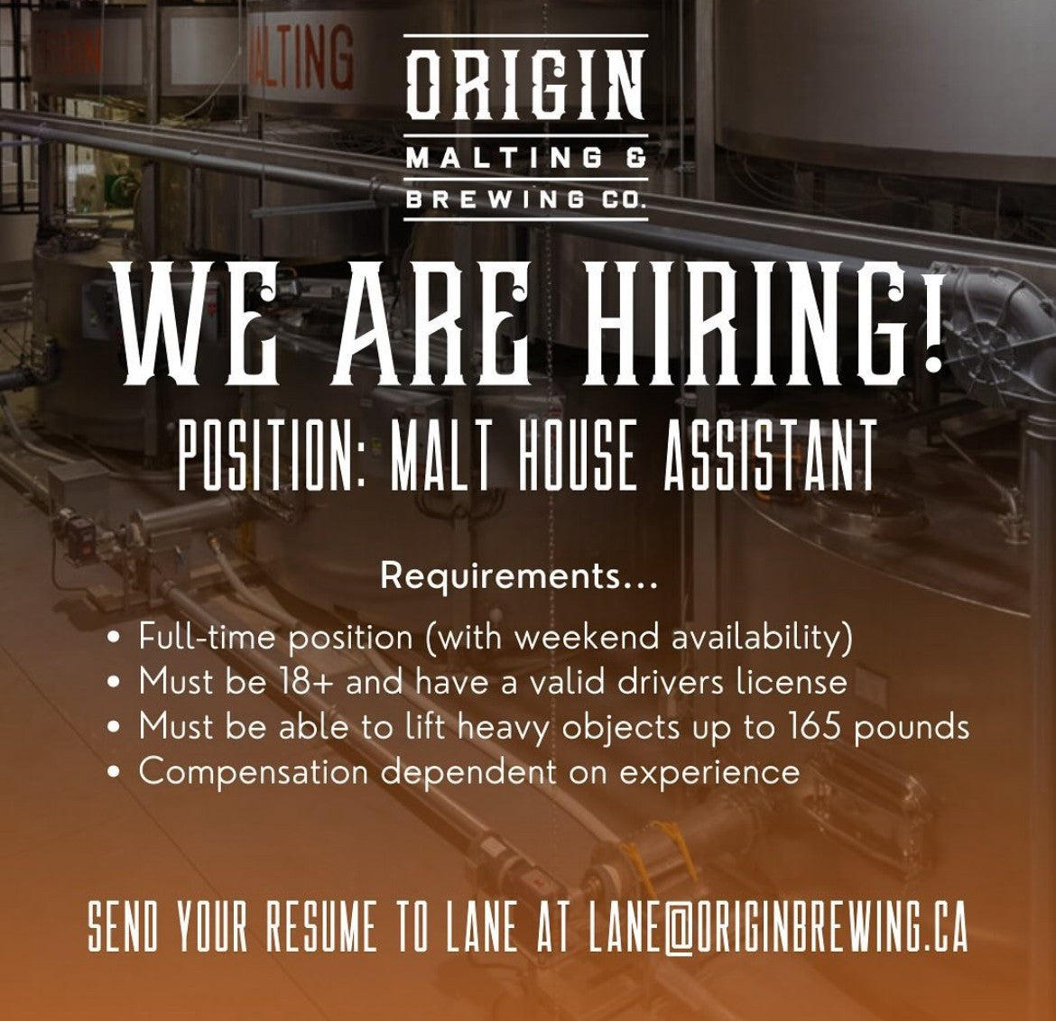 Our Team – Origin Malting & Brewing Co. Ltd